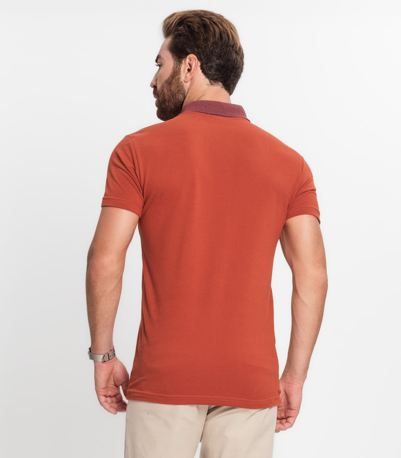 Polos Básicas Com Golas Diferenciadas Select Laranja - Privalia