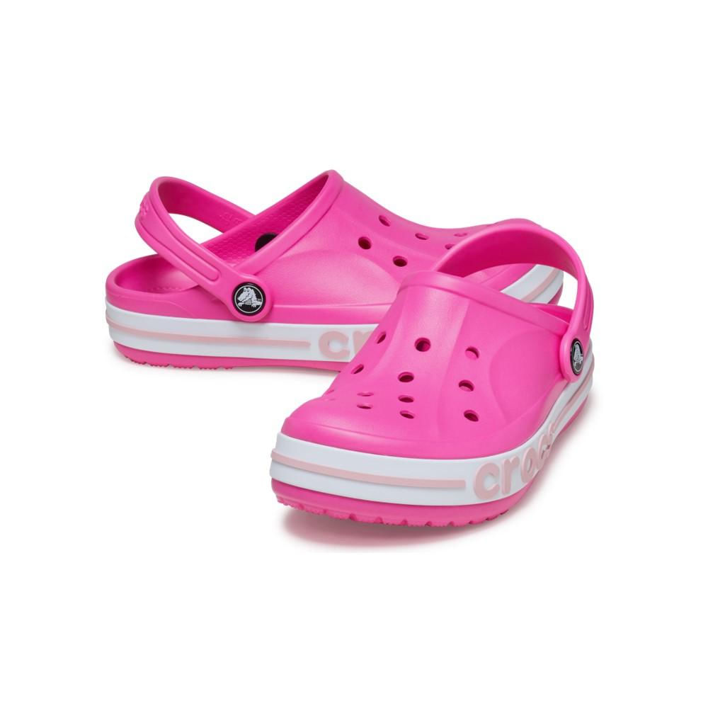 Sandália crocs bayaband clog k electric pink/petal pink - Privalia
