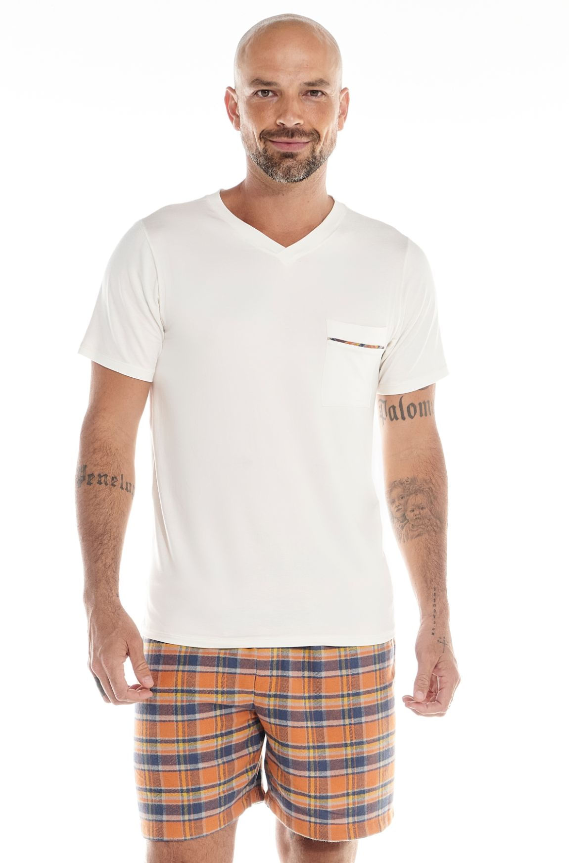 Pijama Curto Malha Natalie Masculino - Privalia