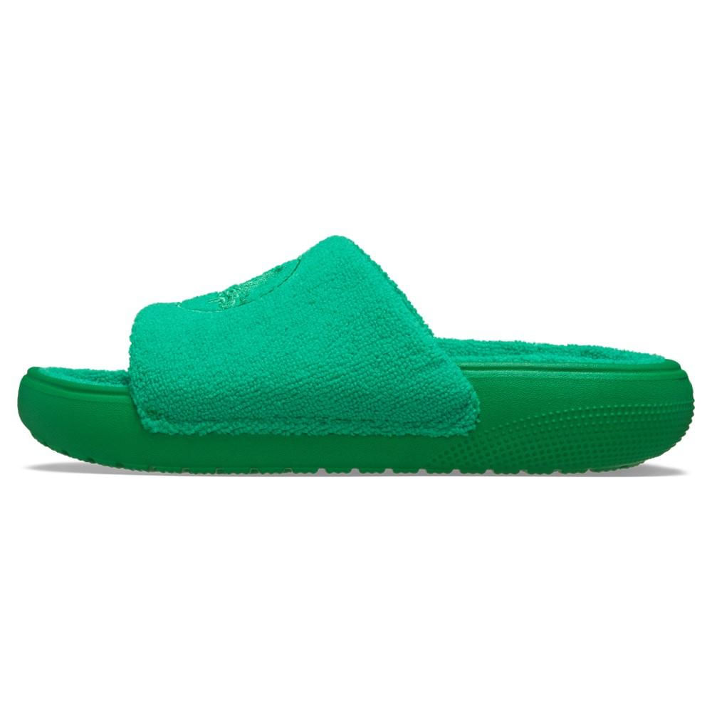 Chinelo crocs classic towel slide green ivy - Privalia