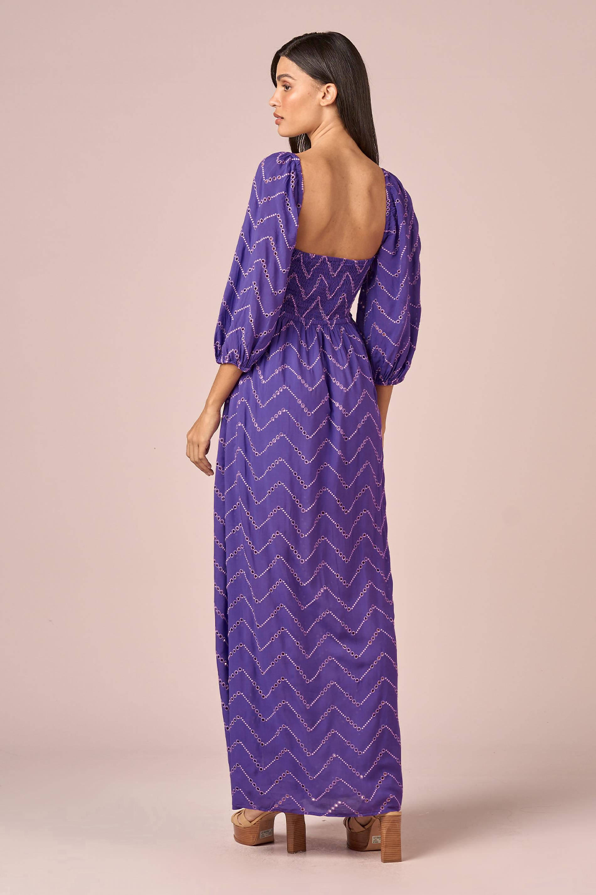 VESTIDO LONGO LAISE ZIG ZAG-VIOLETA - Privalia