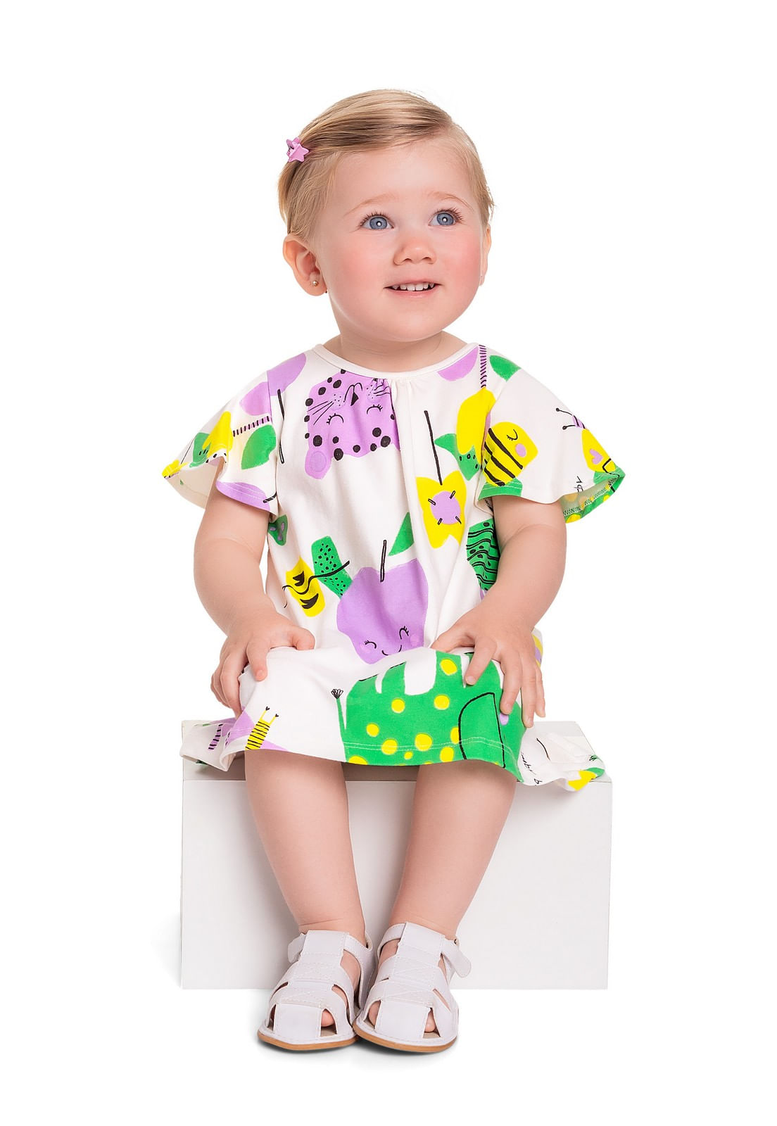 Vestido em Cotton para Bebê Menina Quimby - Privalia