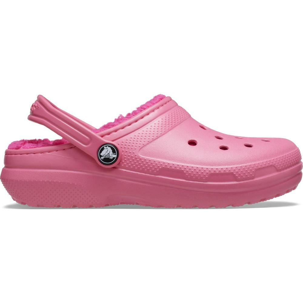 Sandália crocs classic lined k hyper pink - Privalia