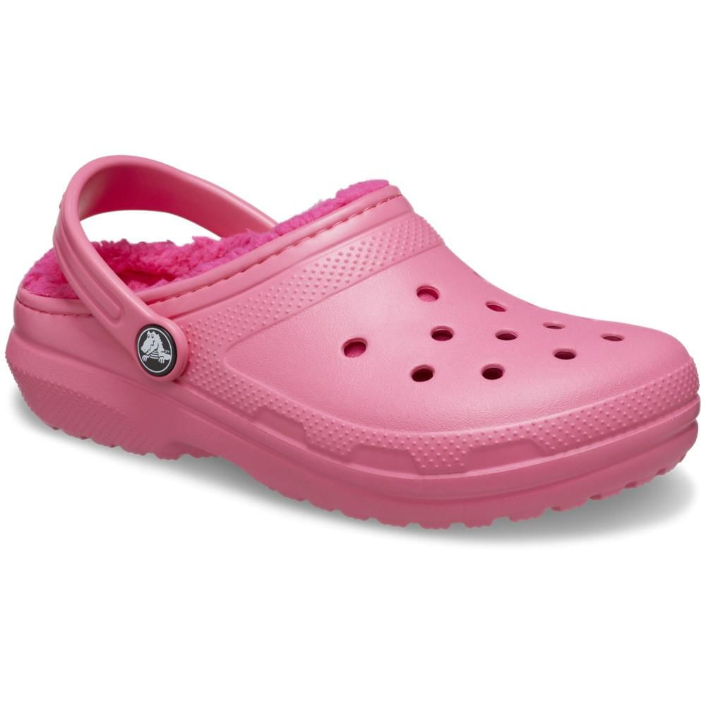 Sandália crocs classic lined k hyper pink - Privalia