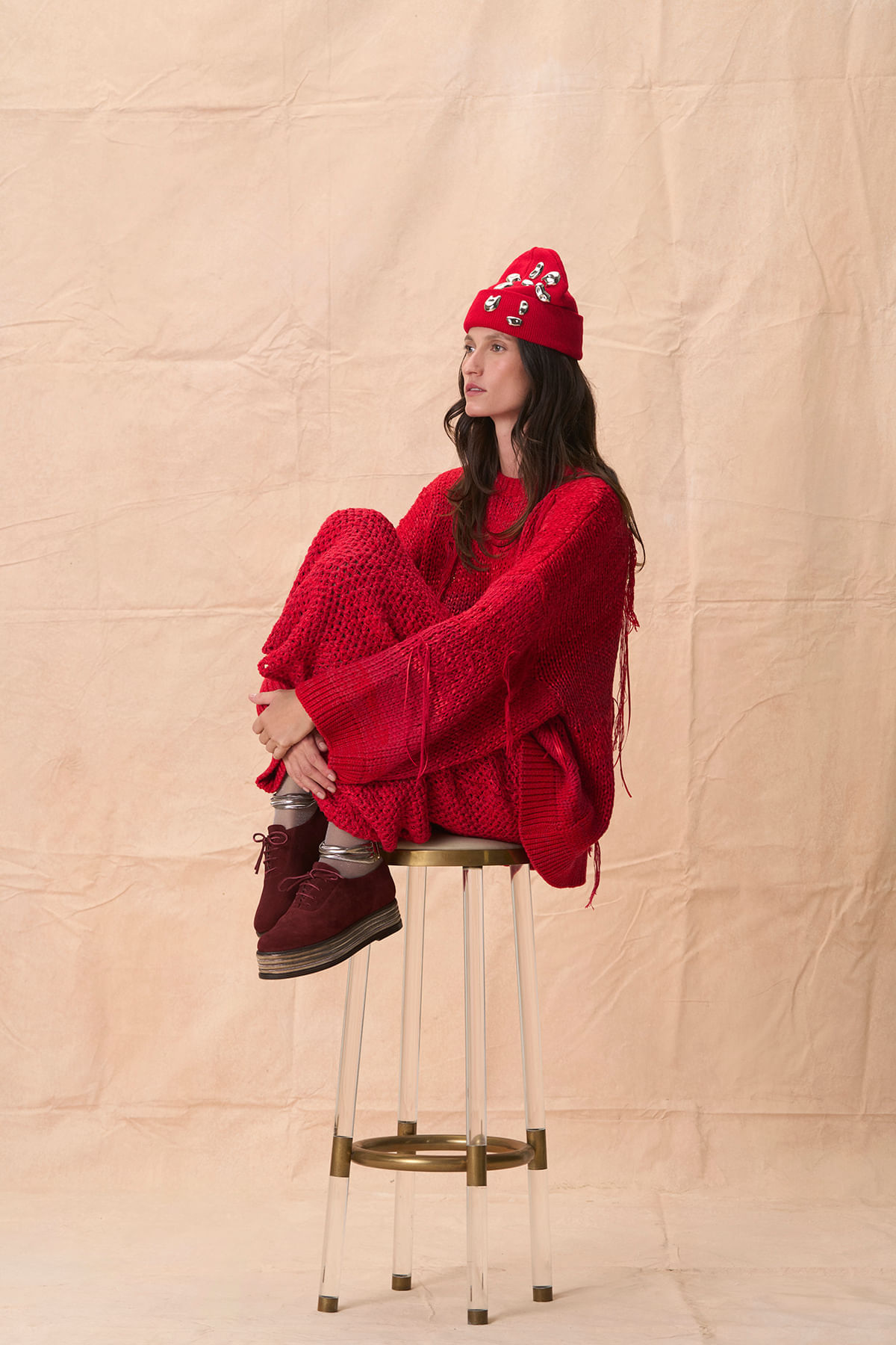 Tricot Seda Rustica Vermelho Paula Raia - Vermelho - Privalia