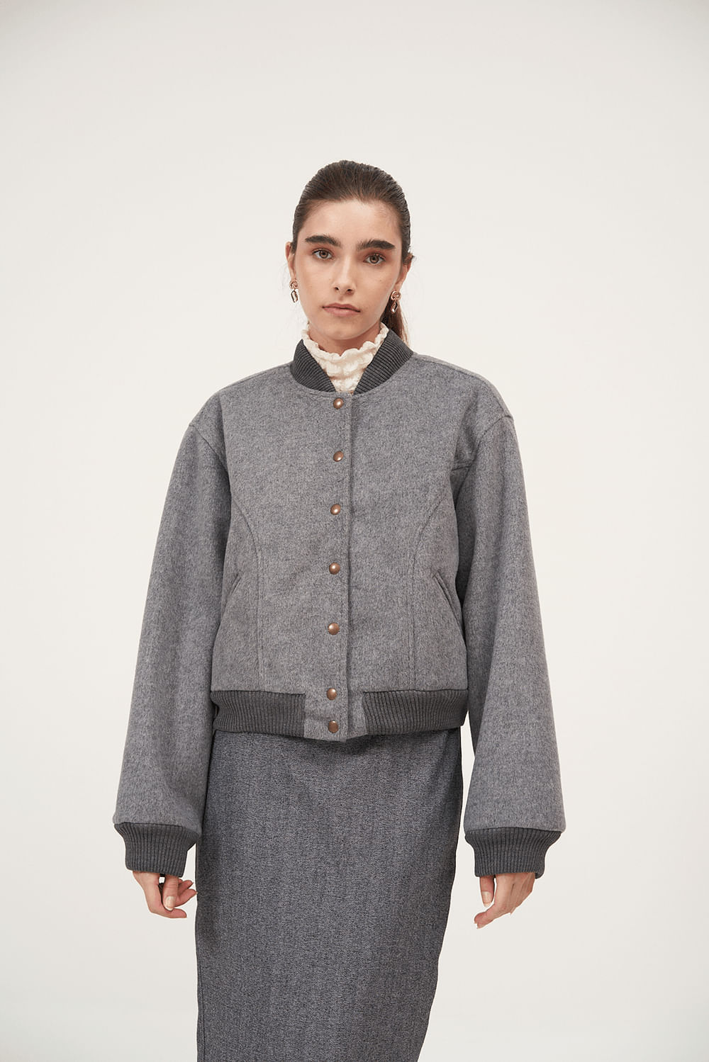 Bomber Pazzio Framed - Cinza - Privalia