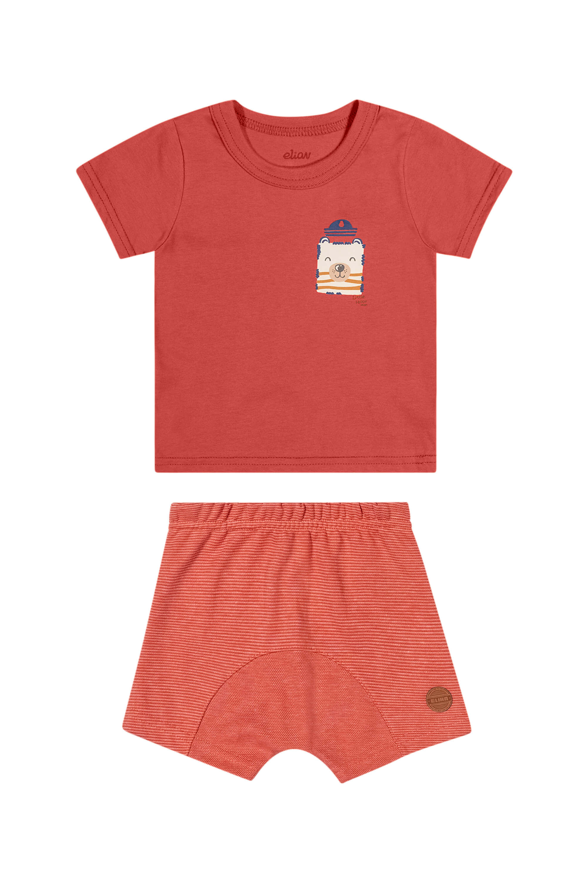 Conjunto Bebê Menino Pequeno Marinheiro Elian Vermelho - Privalia