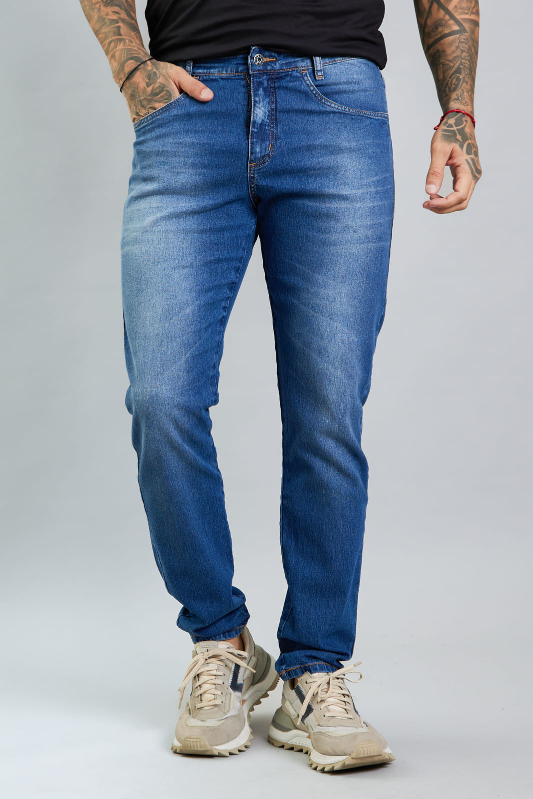 Calça Jeans Masculina Slim Fit Marmorizada Lemier Collection - Privalia