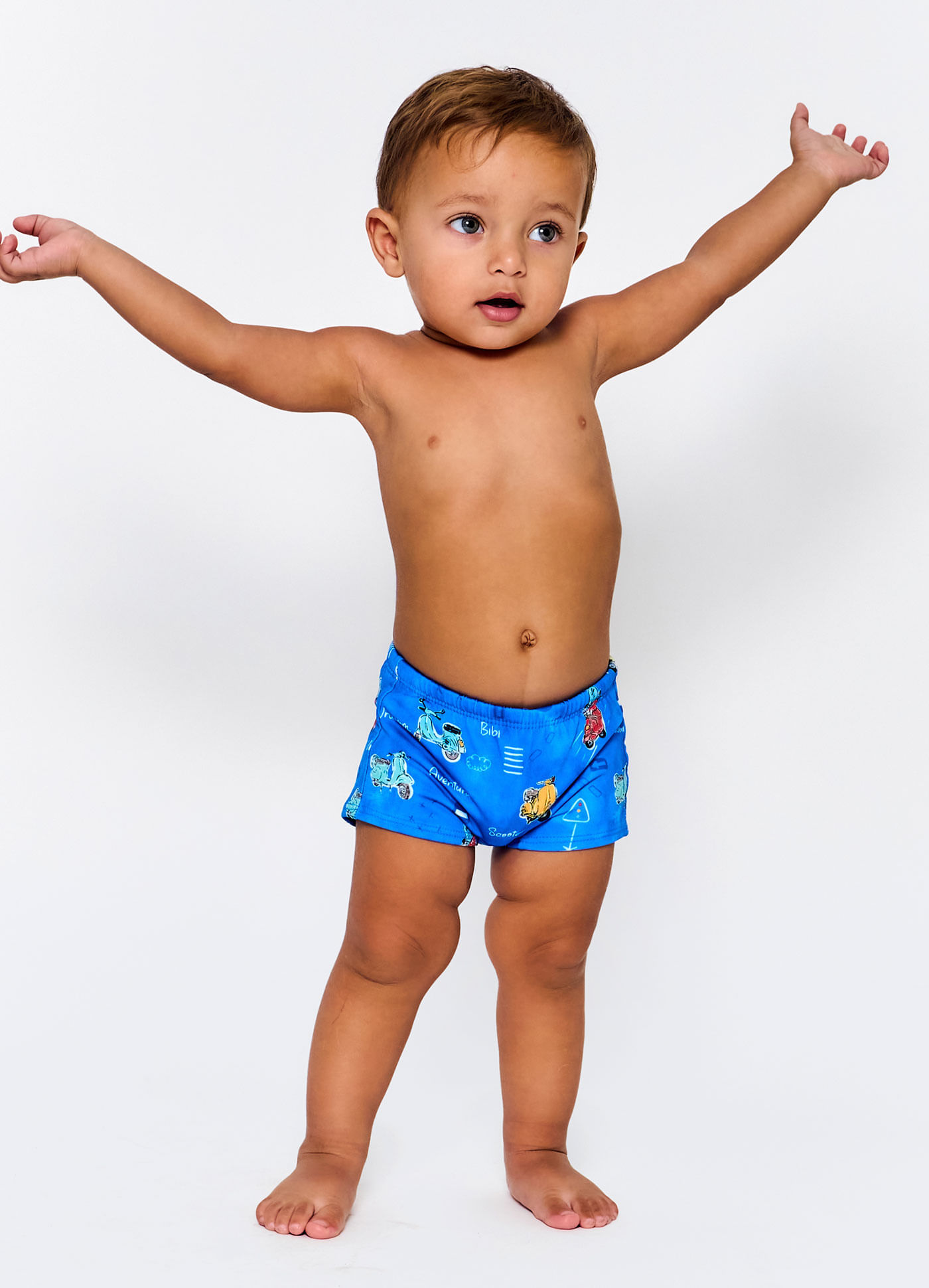 Sunga Infantil Estampa Com Estilo - Tam 6 meses a 12 anos- Royal - Privalia