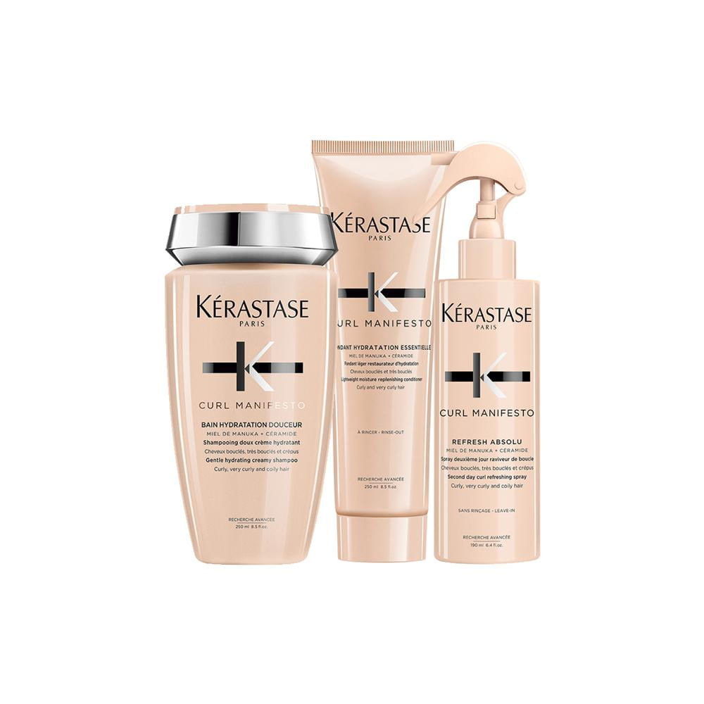Kit Kérastase Curl Manifesto - Shampoo e Condicionador e Loção - Privalia