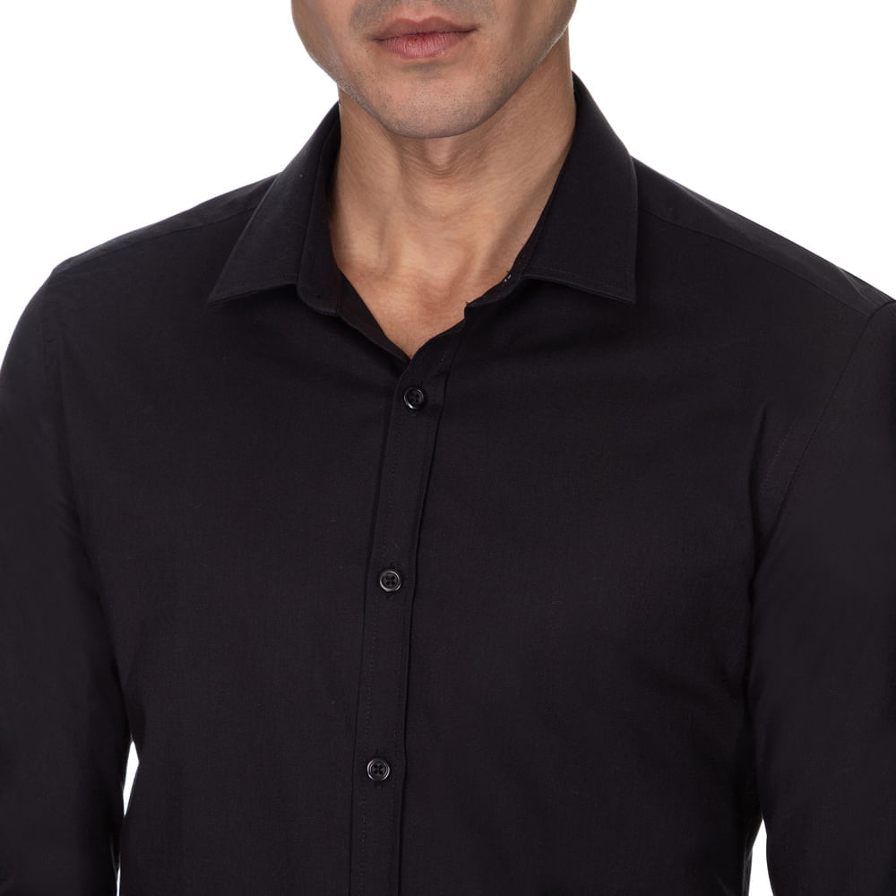 Camisa Social Manga Longa Colarinho Americano - Privalia