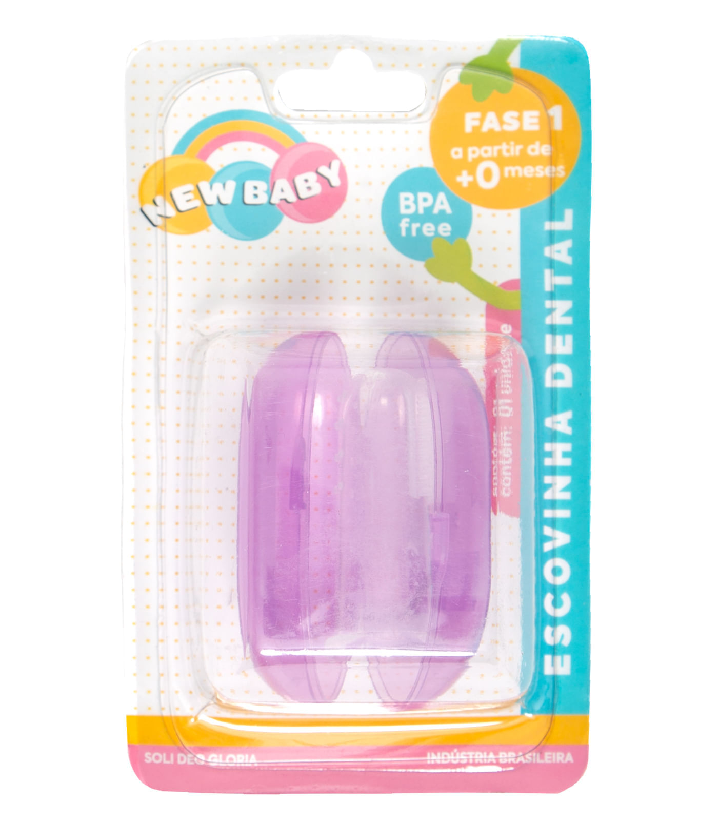 Escova Dental Bebê Silicone New Baby Rosa - Privalia