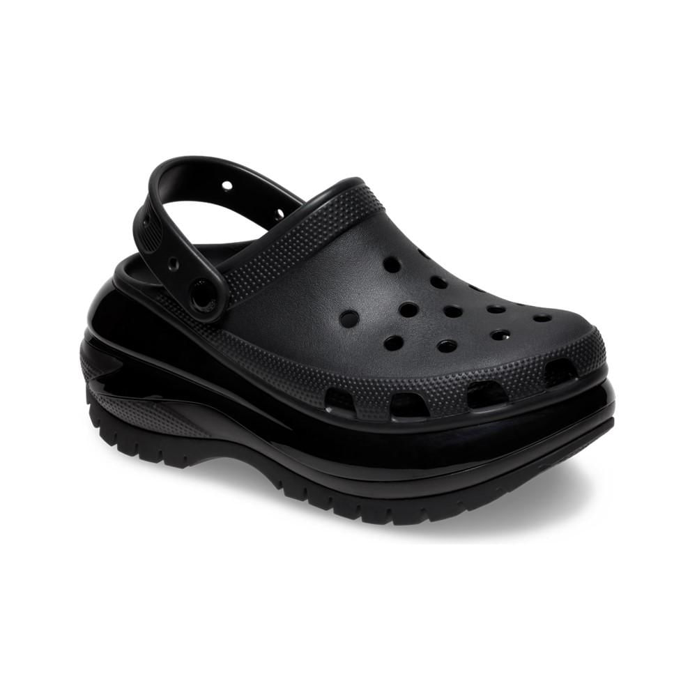 Sandália crocs classic mega crush clog black - Privalia