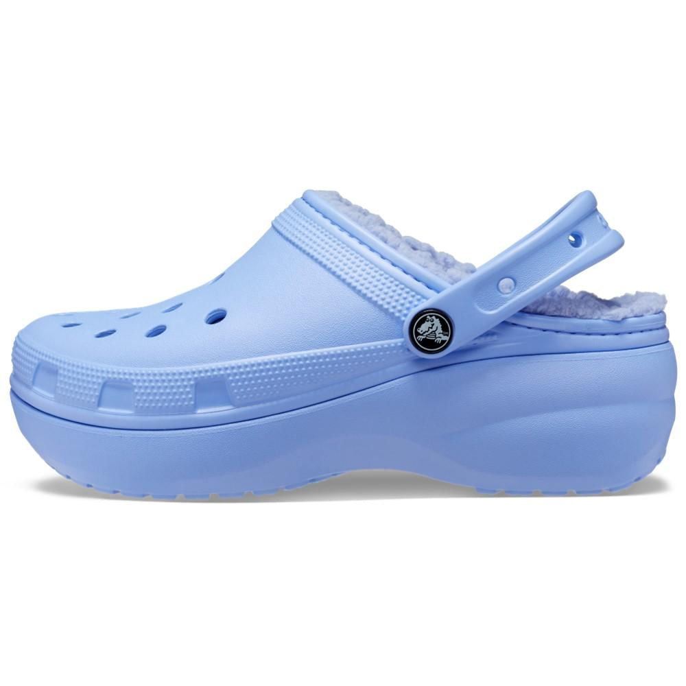 Sandália crocs classic plataform lined clog moon jelly - Privalia