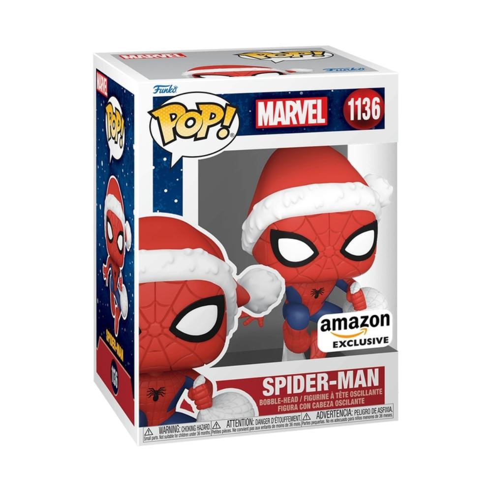Boneco Funko POP! Marvel - Santa Spider-Man - Privalia