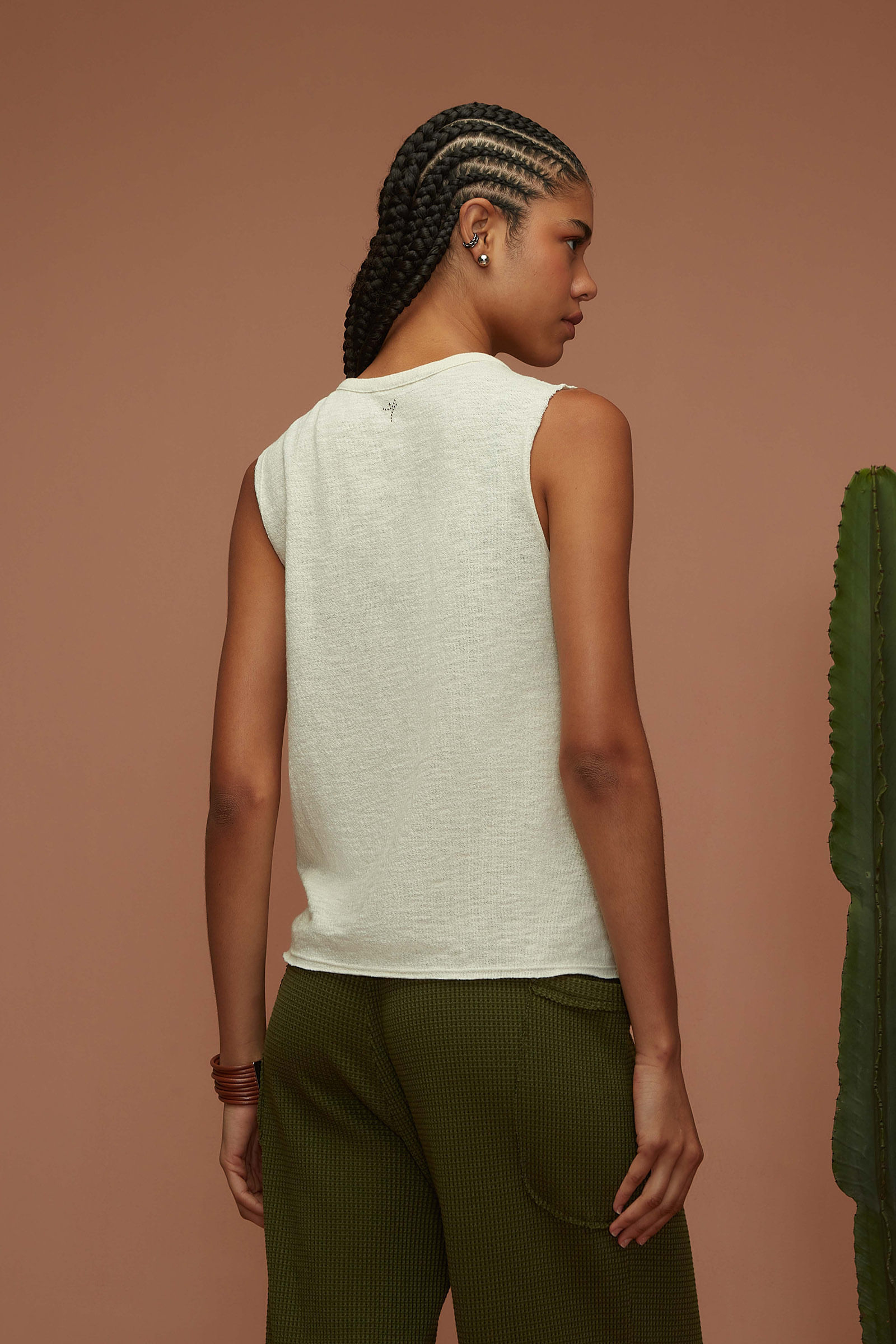 Regata Creme Algodão Noah - Privalia