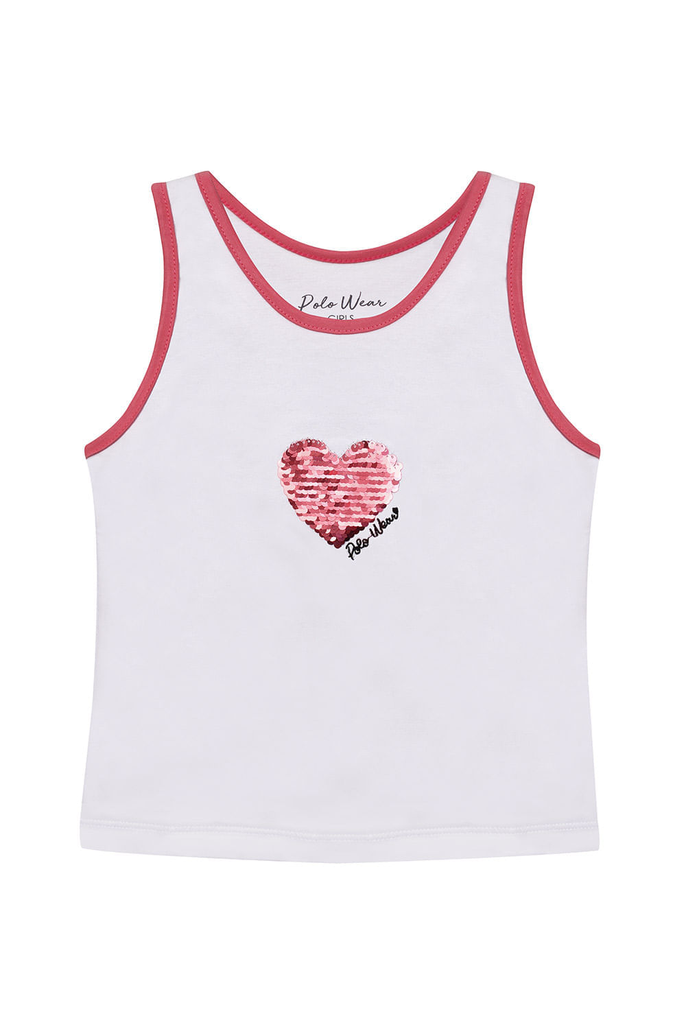 Regata Feminina Infantil Blessed Polo Wear Branco - Privalia