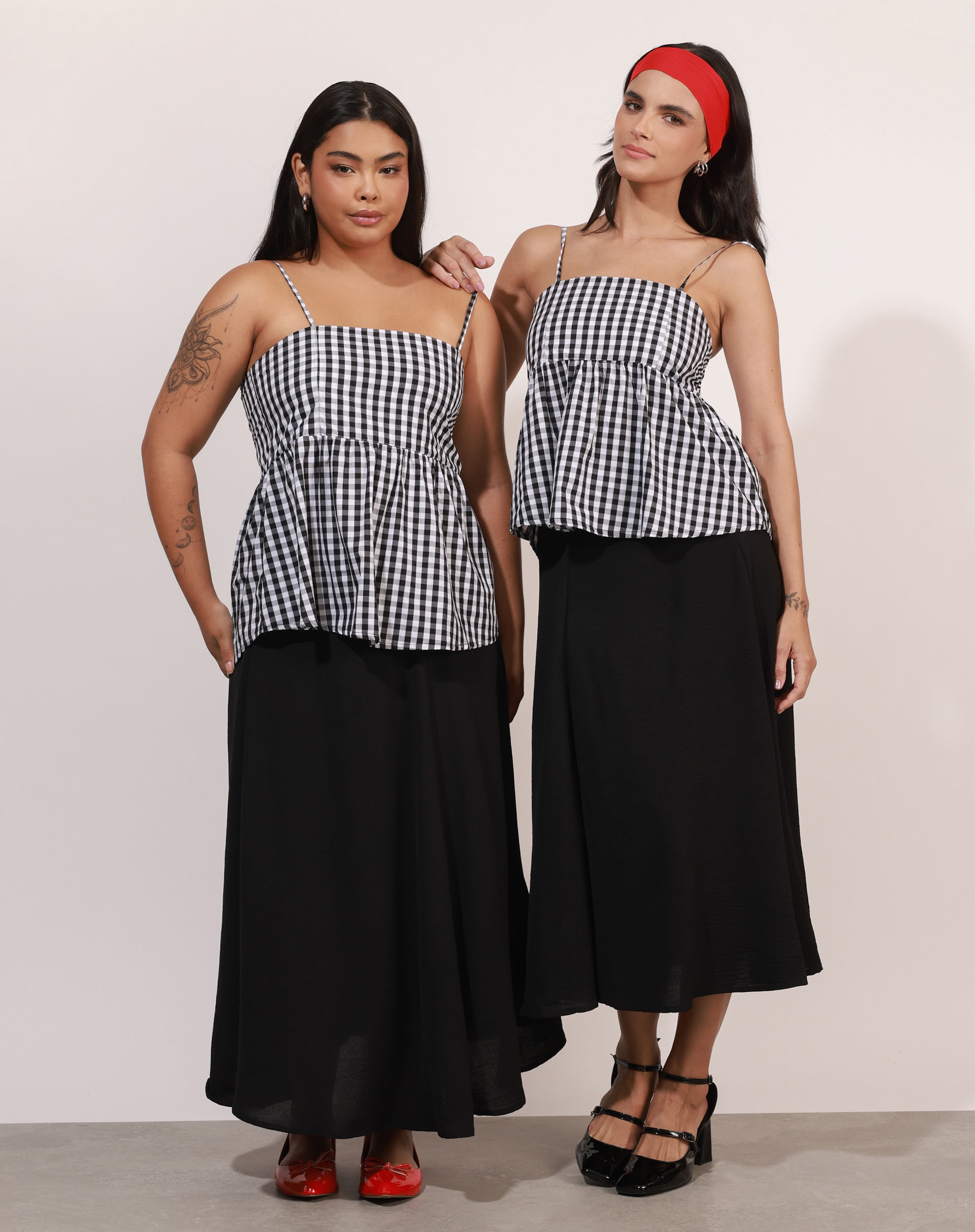 Blusa Bata Reta Vichy - Privalia