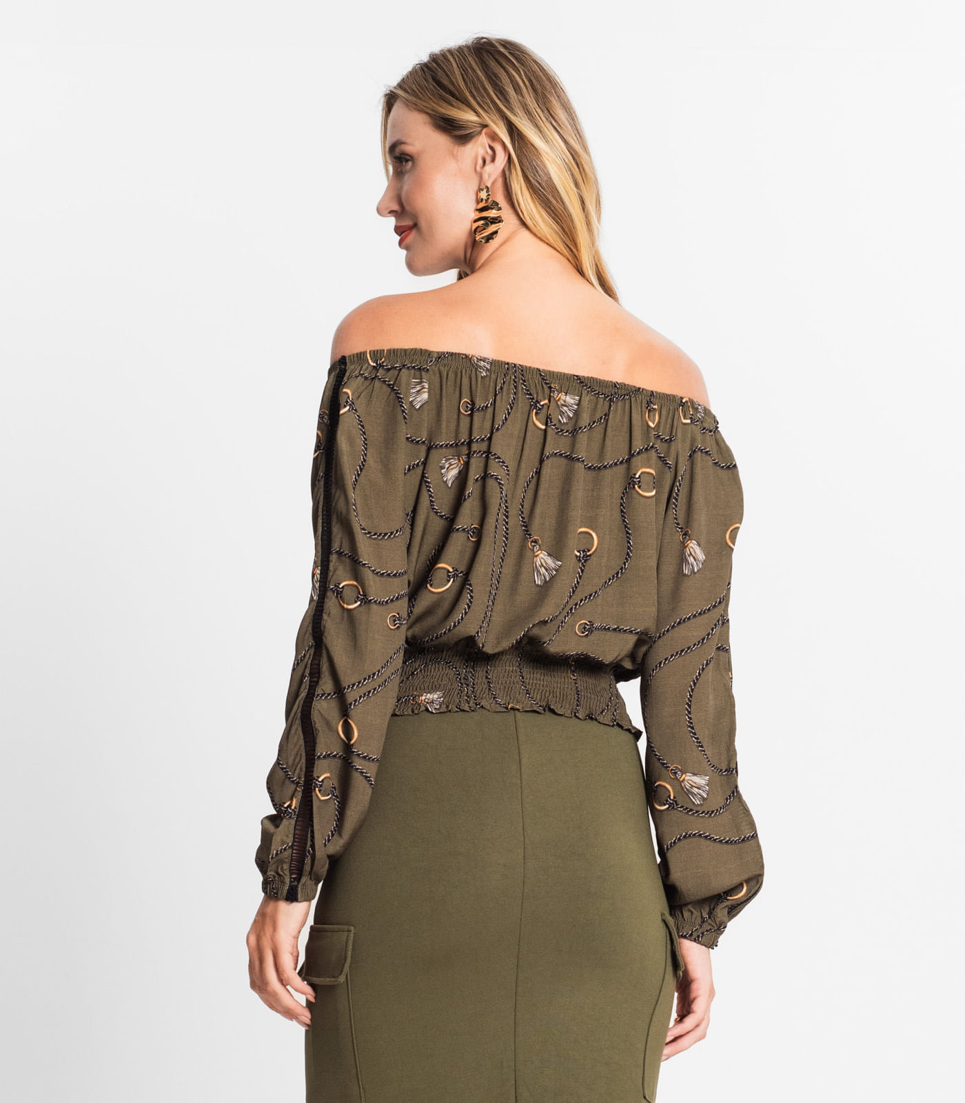 Blusa Feminina Ciganinha Manga Longa Endless Verde - Privalia Blusa Feminina Ciganinha Manga Longa Endless Verde - Privalia