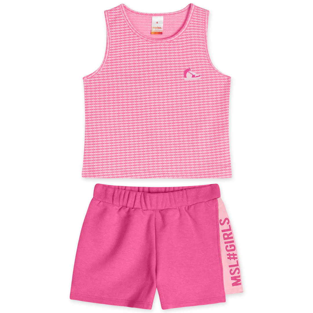 Conjunto Curto Moletom Infantil Feminino Marisol - Privalia