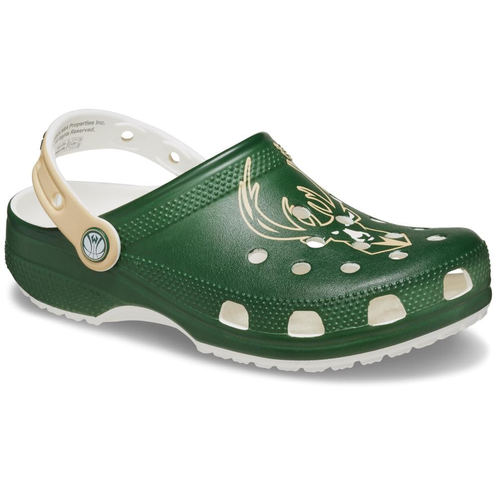 Sandálias crocs nba milwaukee bucks clog white - Privalia