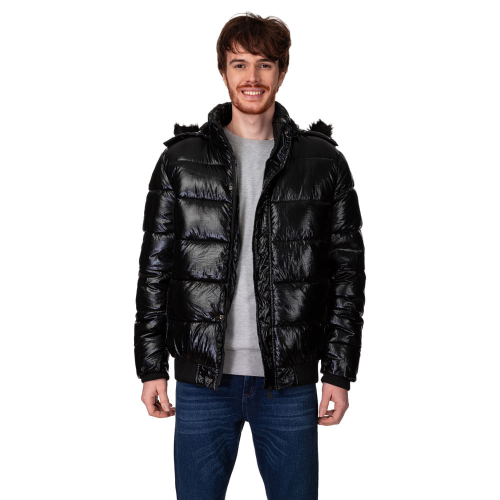 Jaqueta Puff Metalizada - Privalia