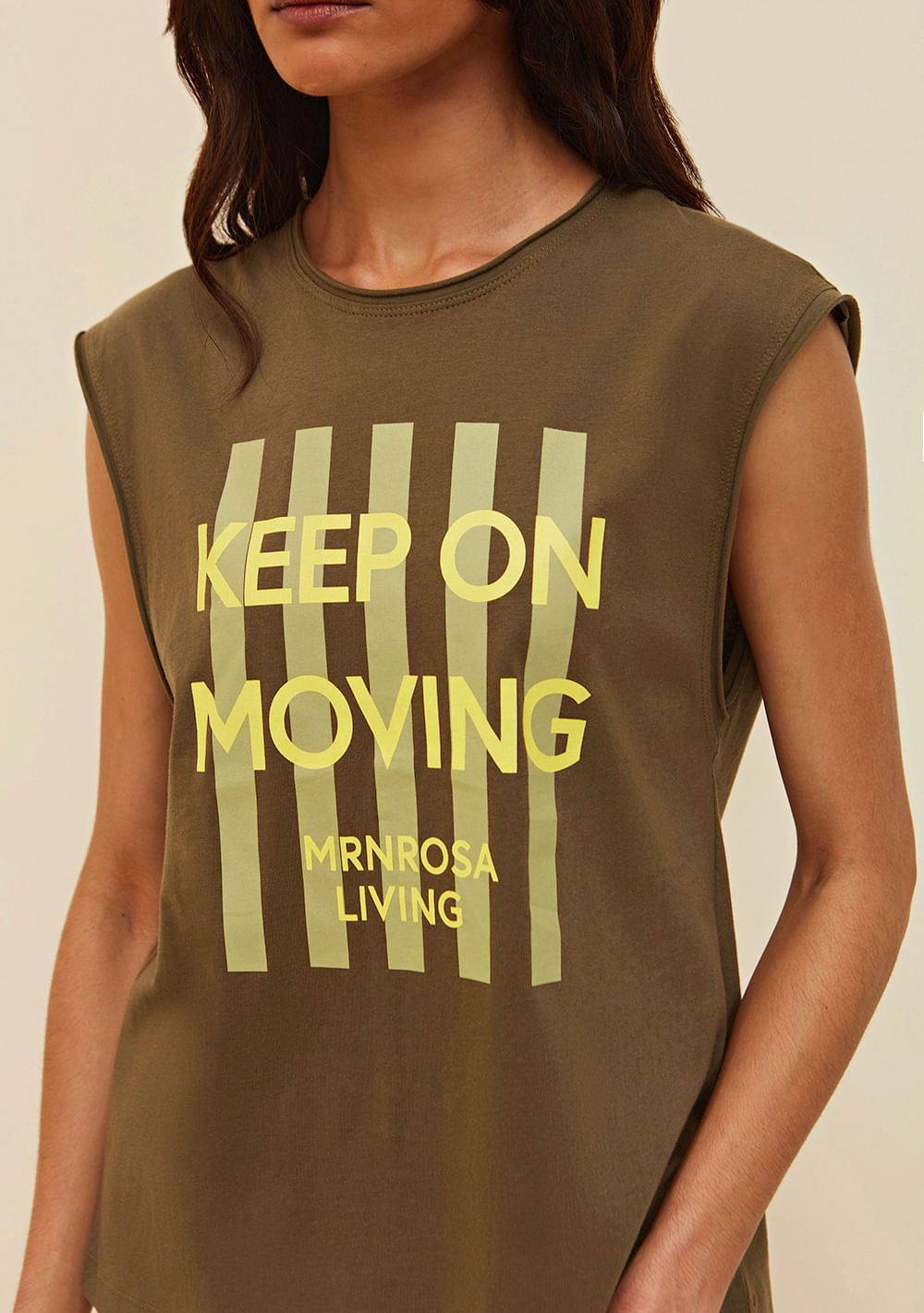 Regata Morena Rosa Cavada Estampa Localizada Verde - Privalia