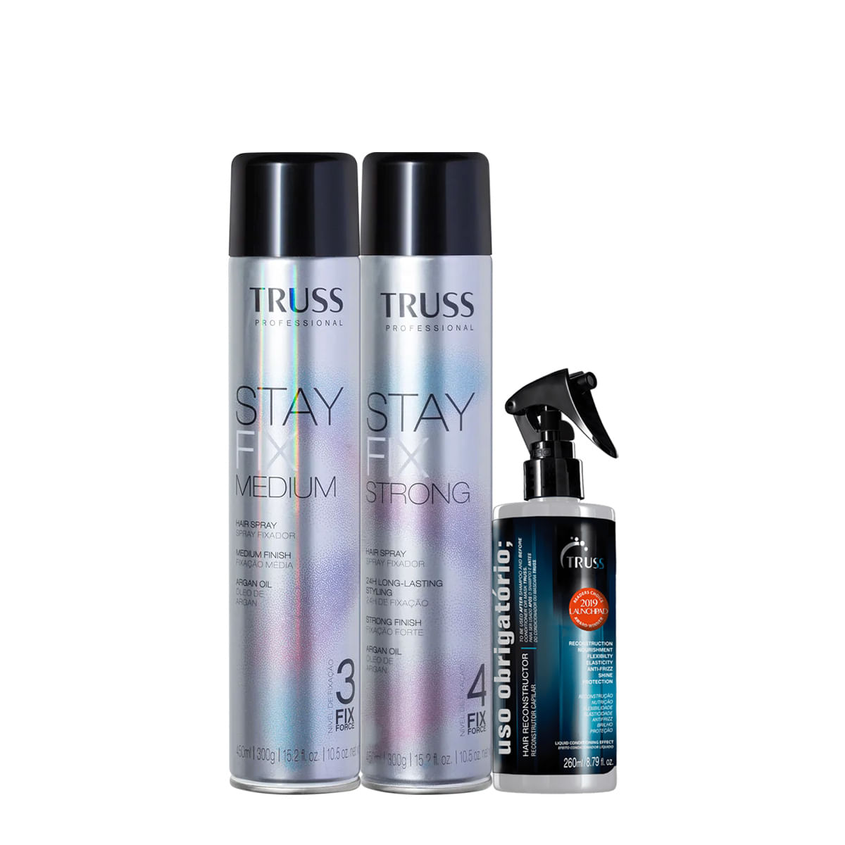 Kit Truss Stay Fix Medium Strong e Uso Obrigatório (3 produtos) - Privalia
